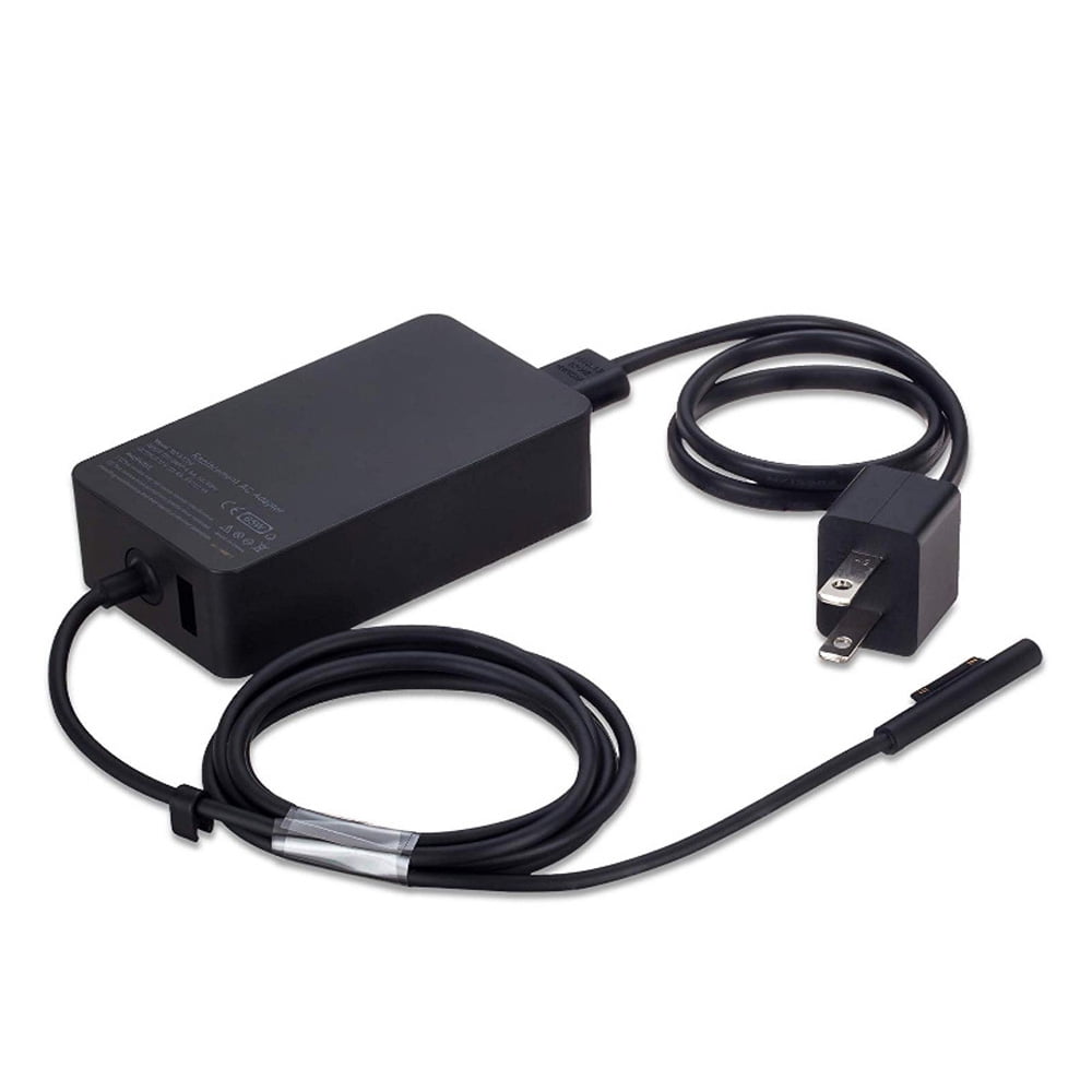 axGear Power Adapter for Surface Pro 3 4 5 Laptop Book 44W w/ USB ...
