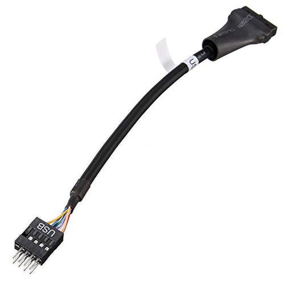 axGear USB 3.0 20-pin Header Female to USB 2.0 9-pin Male Adapter ...