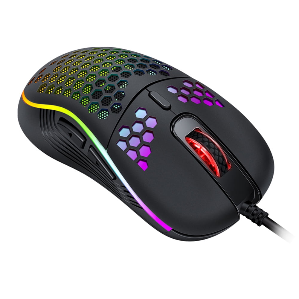 axGear USB Gaming Mouse RGB LED Light Mice 7200 DPI Optical LED ...