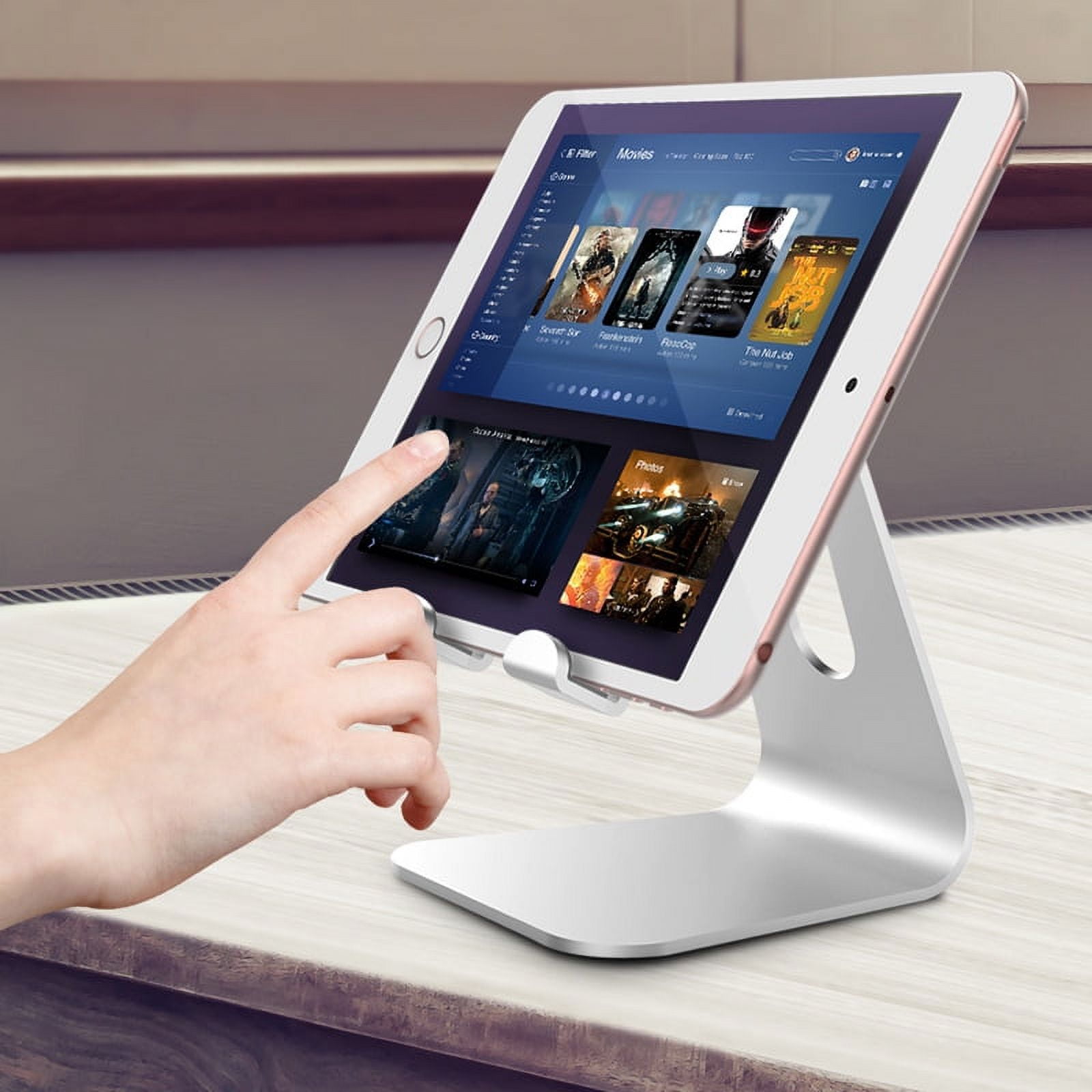 axGear Universal Aluminum Desktop Foldable Adjustable Stand Holder for ...