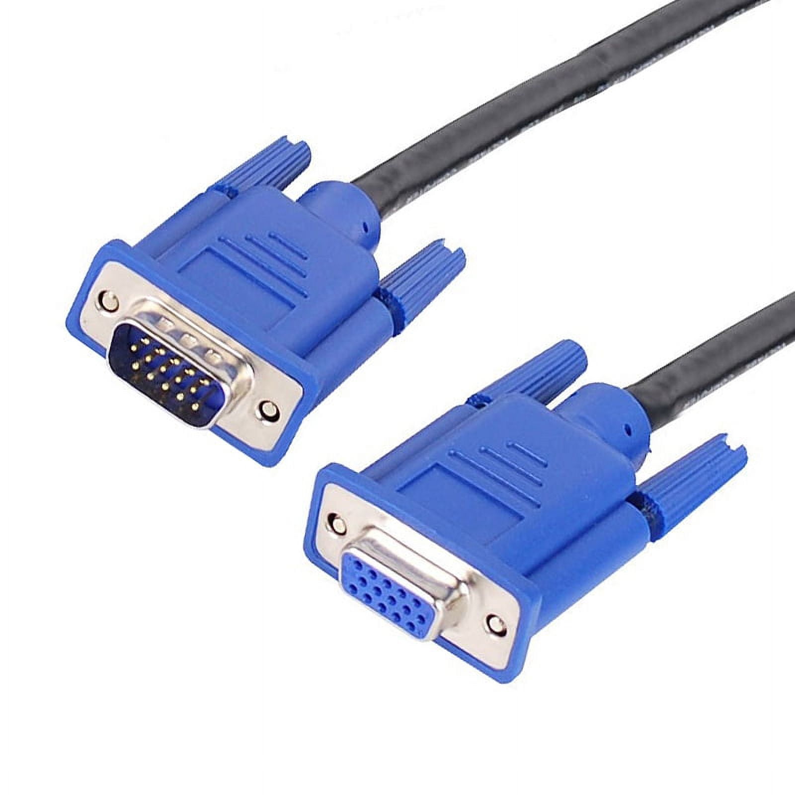 axGear VGA Male to Female Extension Cable Video LED Monitor Wire M-F ...