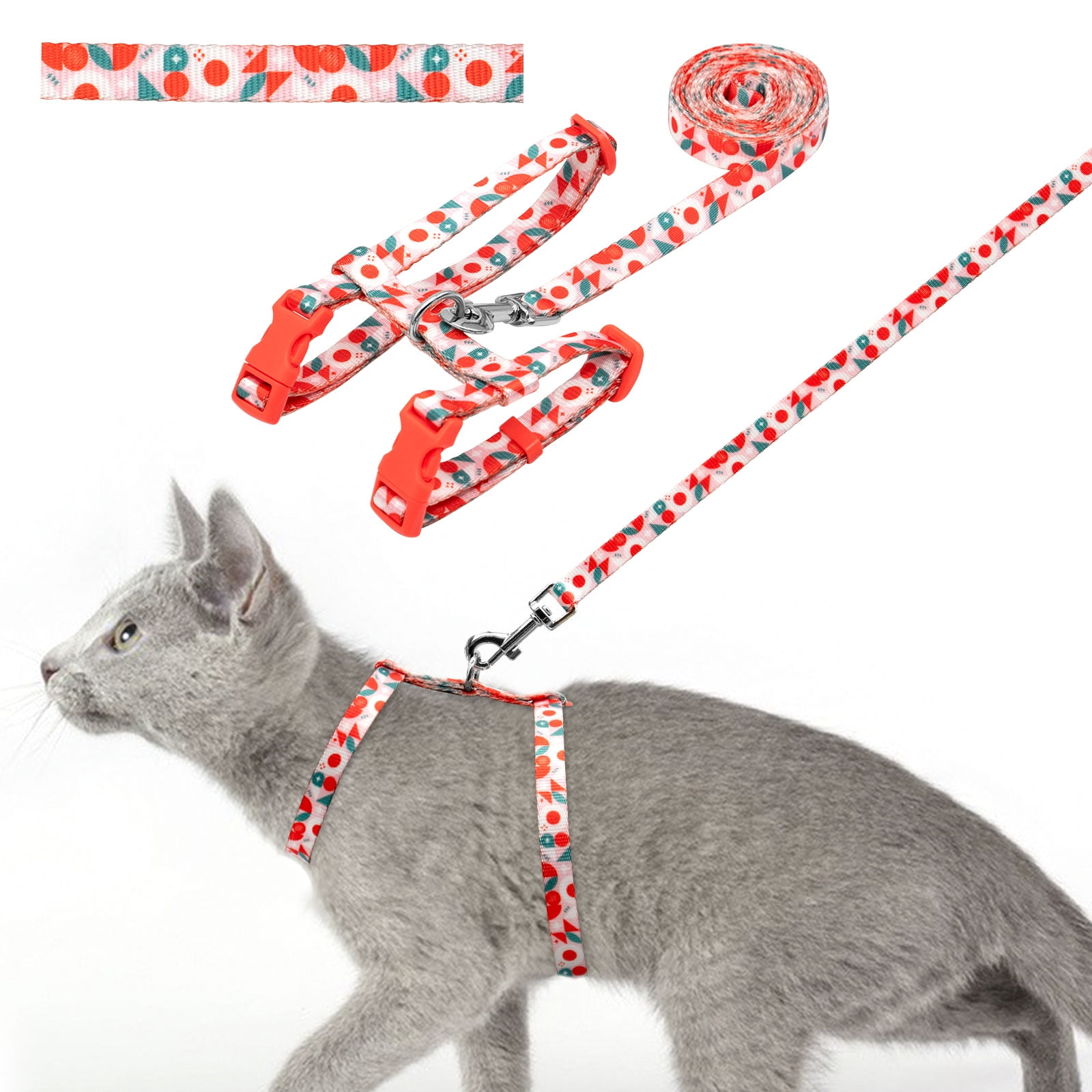 azuza Cat Harness and Leash Set for Safe Walking and Travel, Cat ...