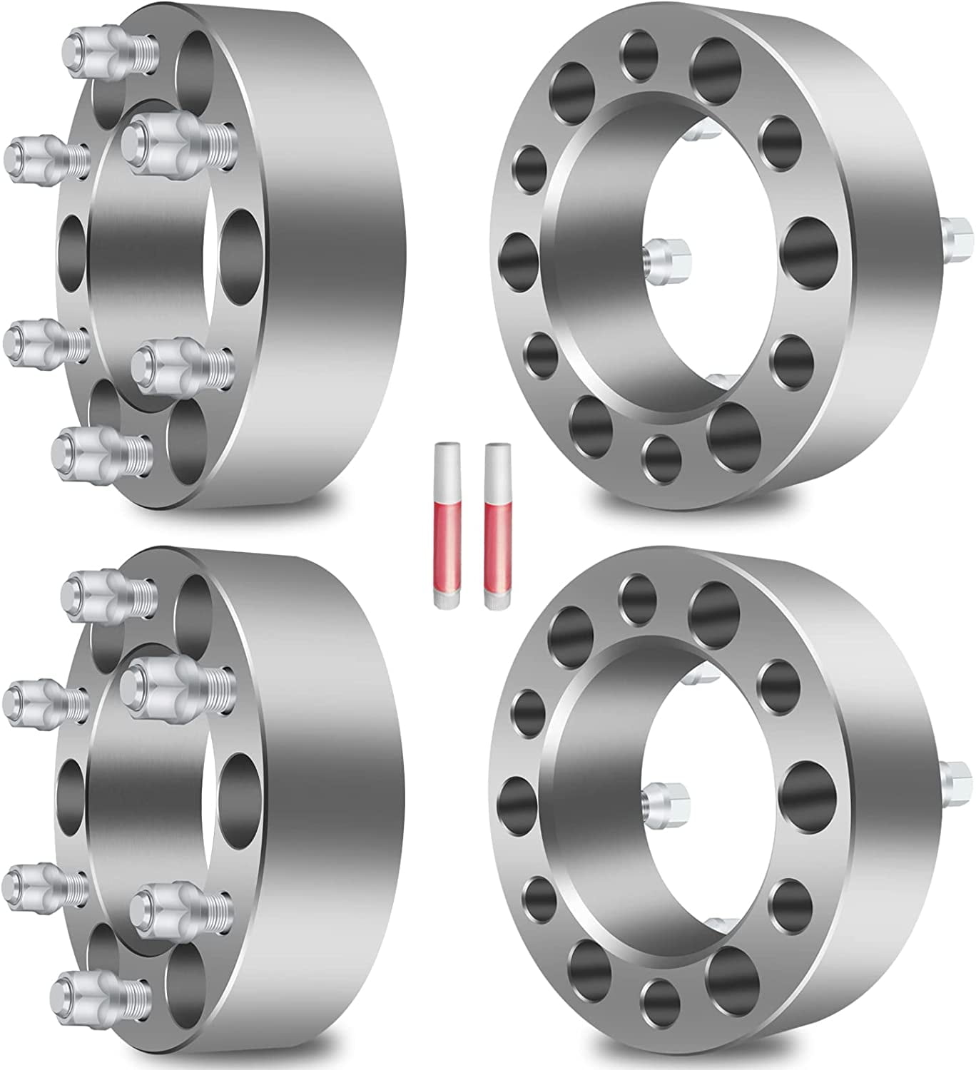 ECCPP 4x 2" Wheel Spacers 6x5.5 with 12x1.5 Studs & Nuts for Toyota ...