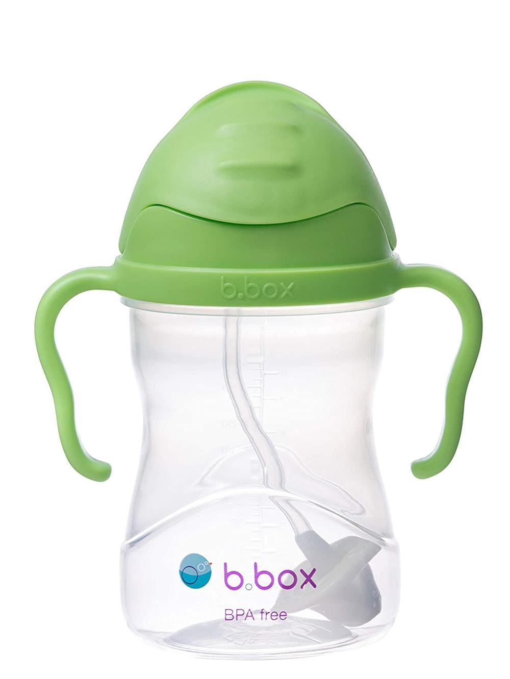 b.box Sippy Cup with Weighted Straw - Spill Proof, 8 oz, [Apple ...