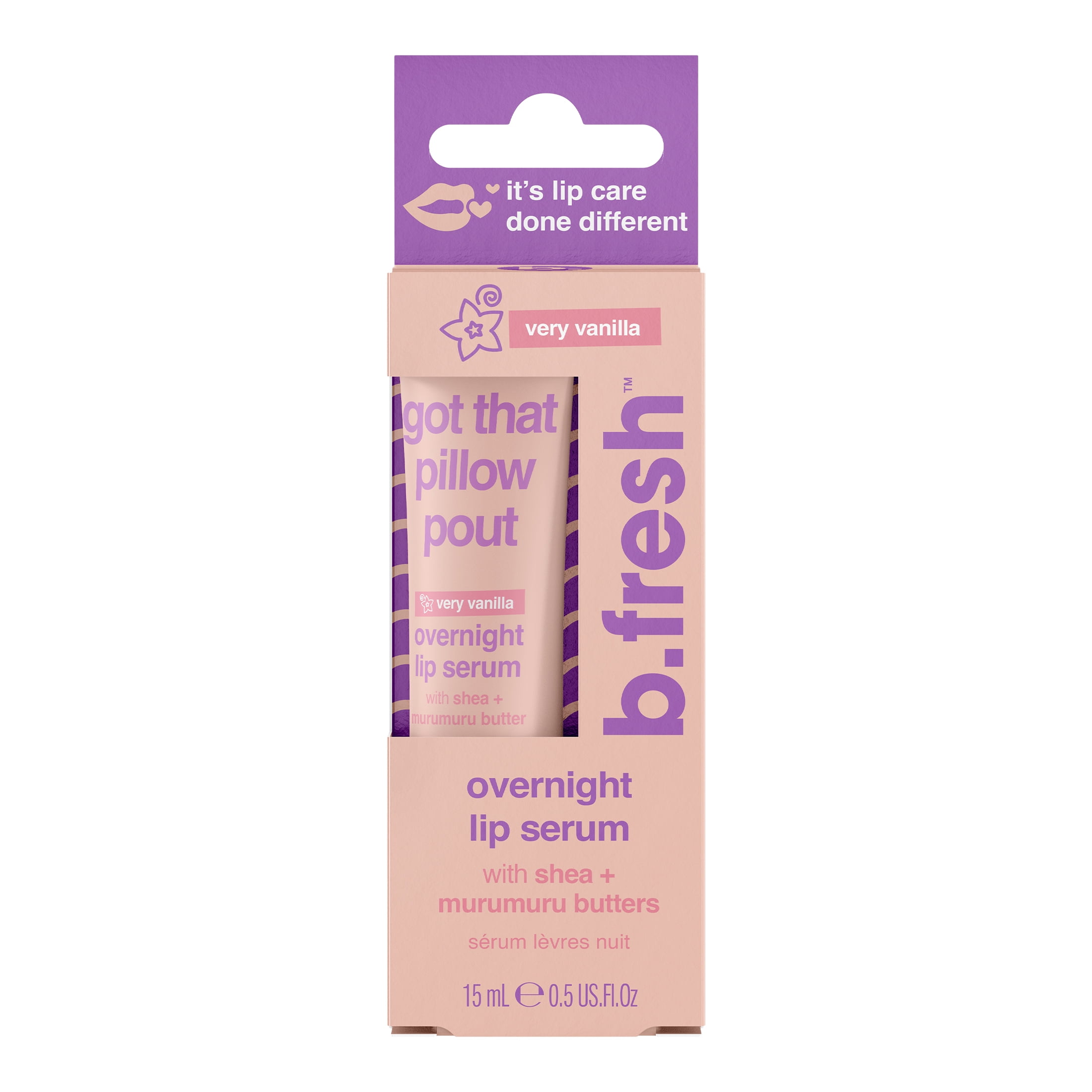 b.fresh Pillow Pout Overnight Lip Serum 0.5 fl oz Moisturizing Shea ...