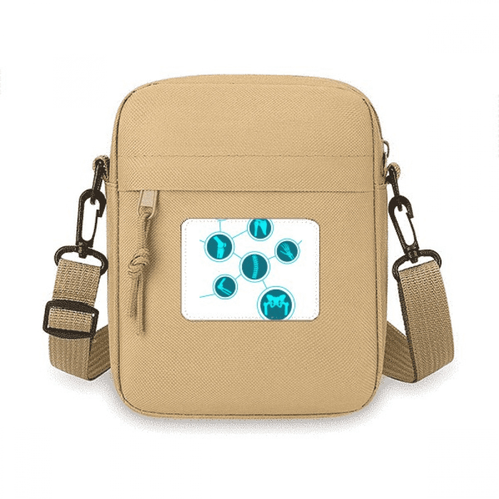 b structure illustration human Crossbody Bag Cell Phone Purses Handbag ...