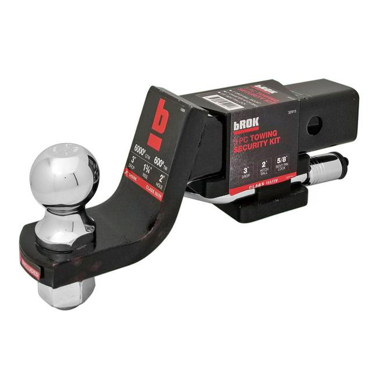 bROK 32915 2 in. Shank 3 in. Drop 2 in. Ball Security Kit - Walmart.com