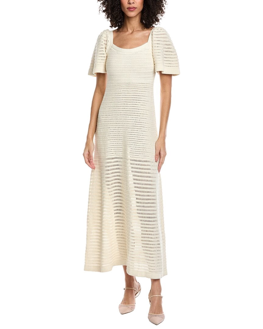 ba&sh womens Robe Brinna Maxi Dress, 2, White - Walmart.com