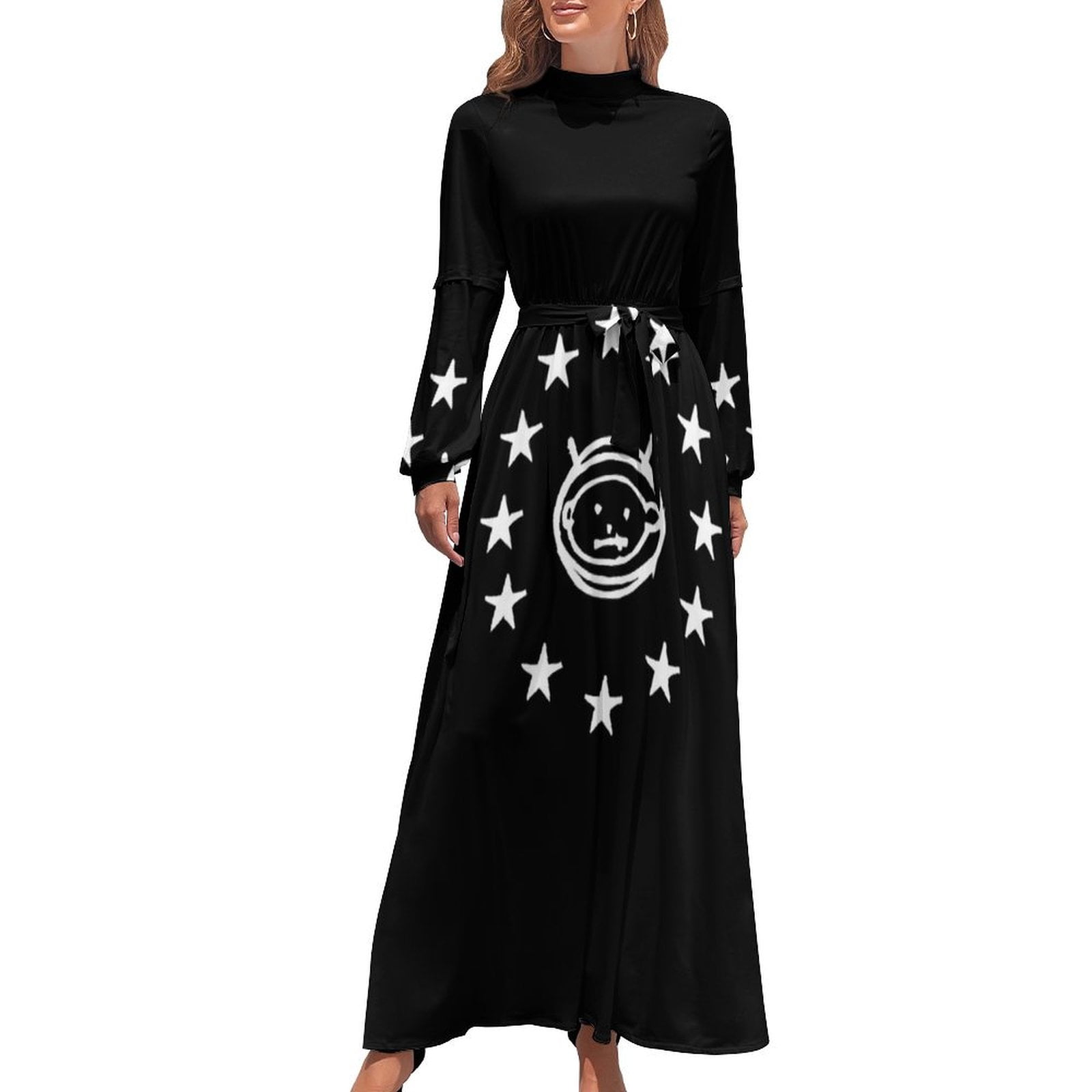 baby Astro big blue Long Dress women clothing 2024 new arrivals ...