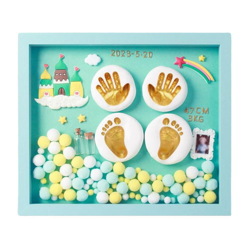 baby hand and footprint set Baby Picture Photo Frame Footprint Keepsake ...