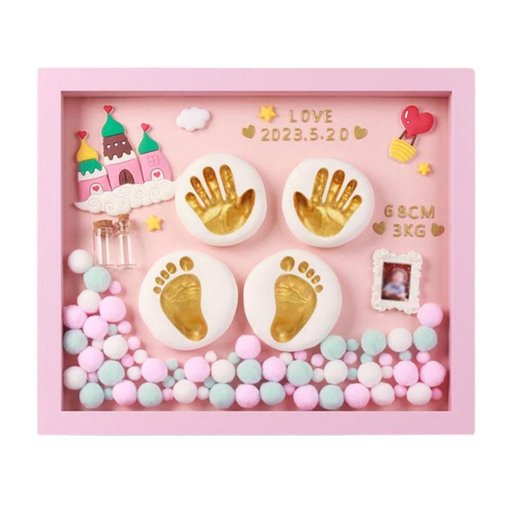 baby hand and footprint set Baby Picture Photo Frame Footprint Keepsake ...