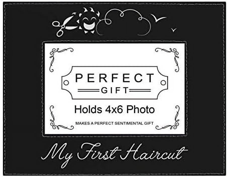 baby's 1st haircut milestone frame my first haircut 4x6 leatherette ...