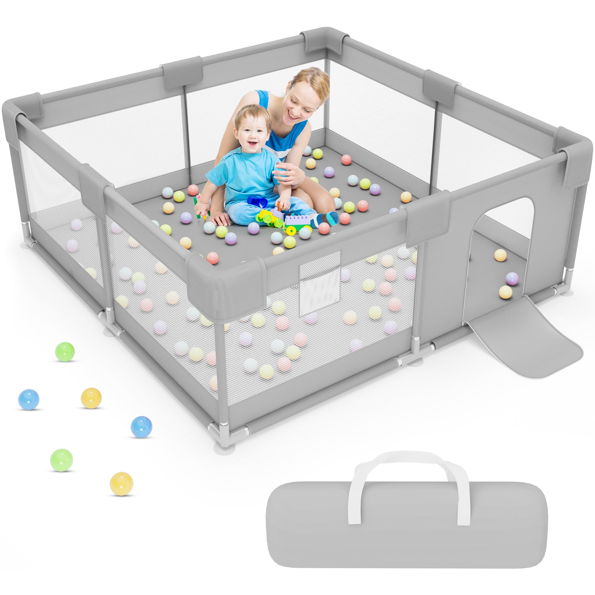 babyeap Baby Playpen,50x50 Inch Baby Playards for Babies and Toddlers ...