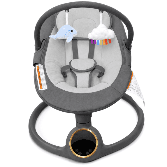 Babyeap Baby Swing for Infants, 5 Speeds, Motion Detection, Remote ...
