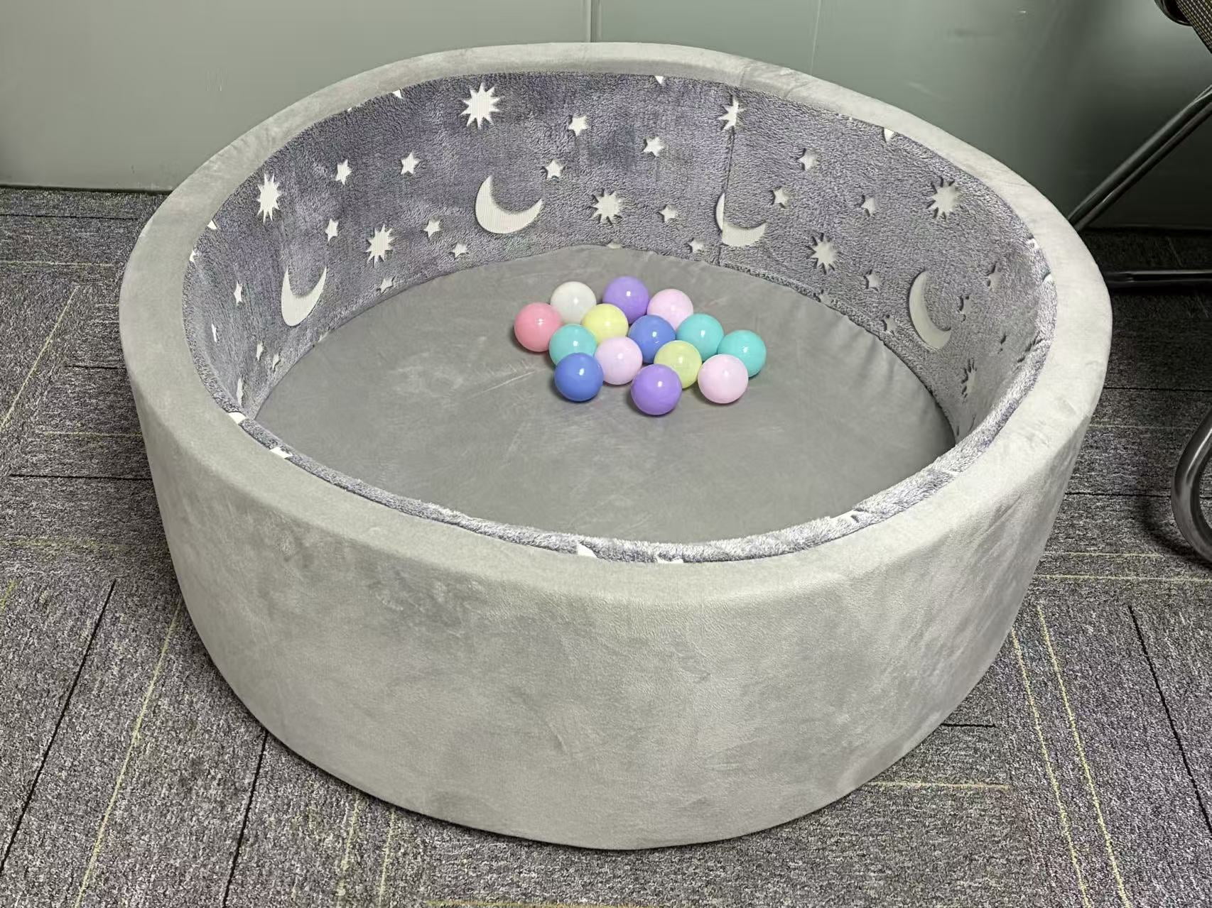 babyeap Foam Ocean Ball Pit with 65+ Balls,Soft Round Play Area for ...