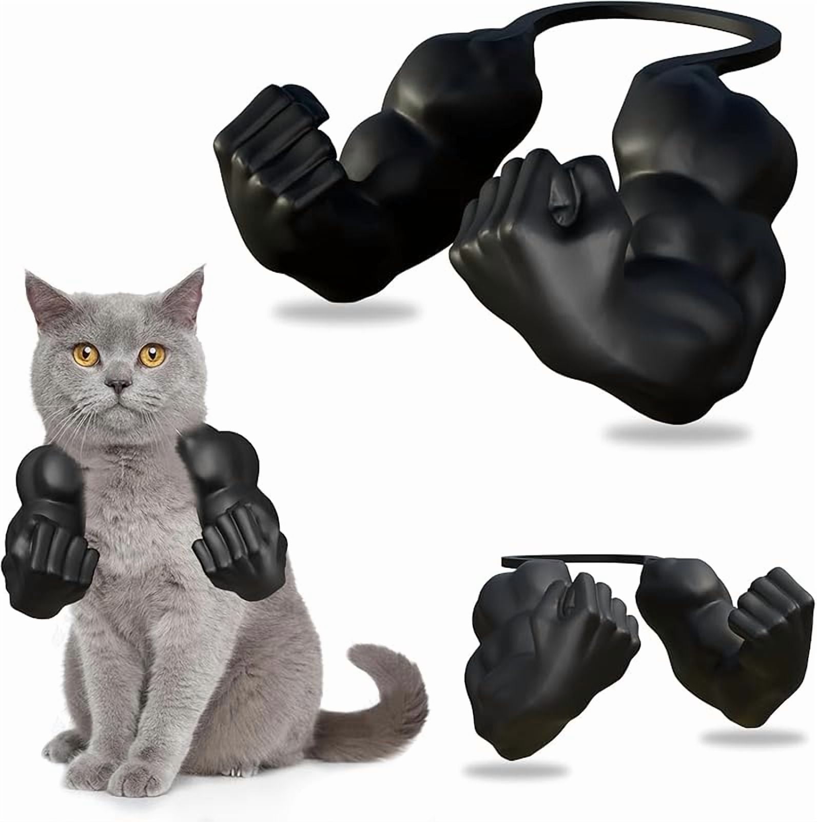 babyye Funny Cat Muscle Arms, 3D Printed Cat's Neck Arm with Muscle ...