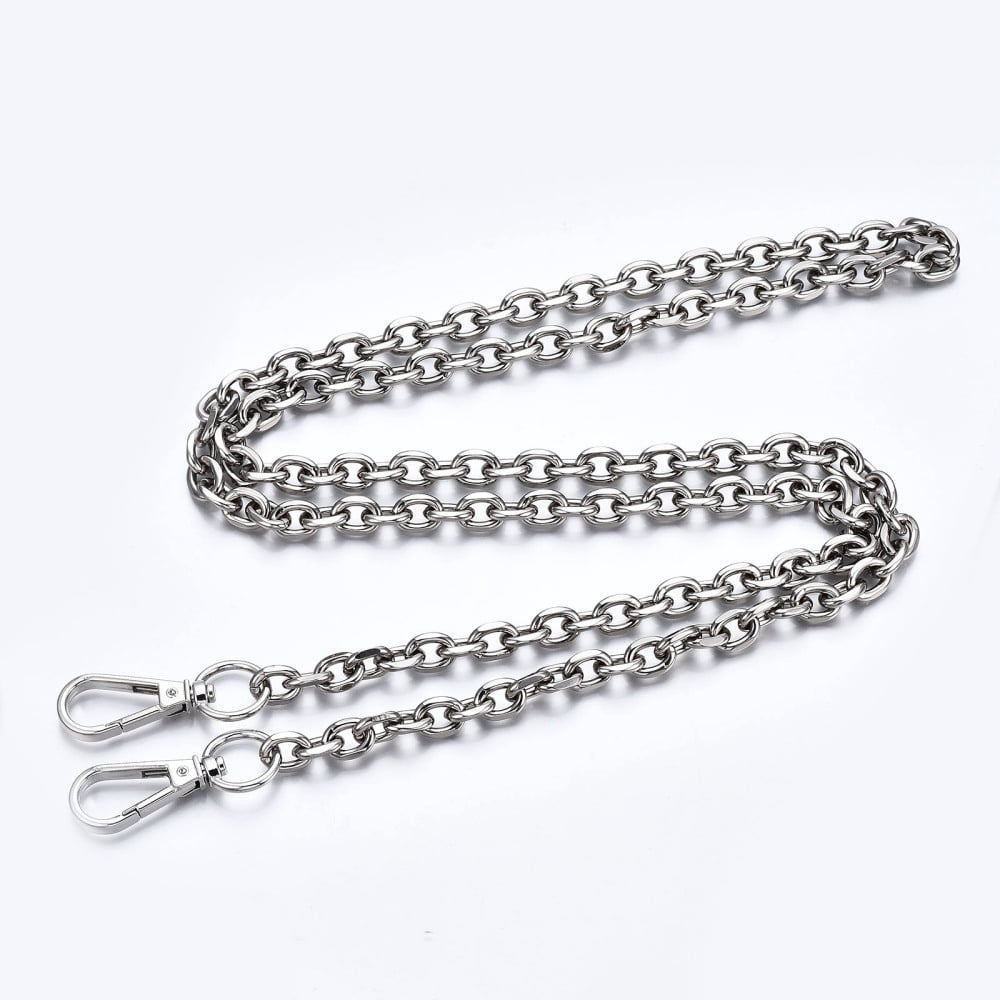 bag Chains Straps Iron Cable Link Chains with Alloy Spring Gate Ring ...