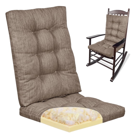 Baibu 19.5 Inch Large Size Rocking Chair Cushion Non Skid Slip Memory ...
