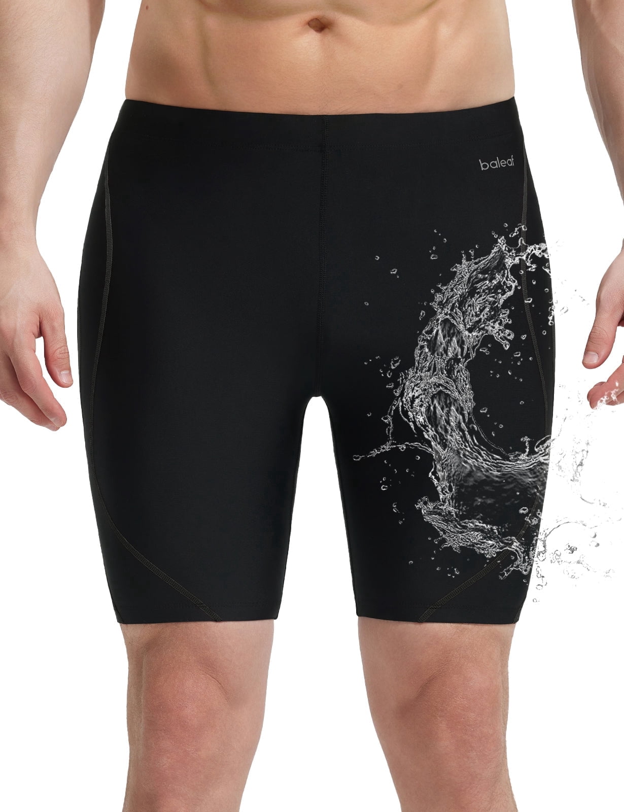 baleaf Men's Swim Trunks Square Leg Swimming Jammers Quick Dry Athletic ...
