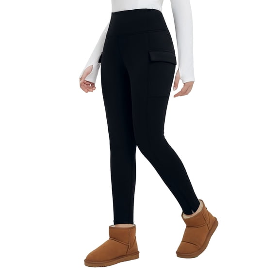 baleaf Women's Snow Pants Winter Fleece Lined Leggings Thick Thermal ...
