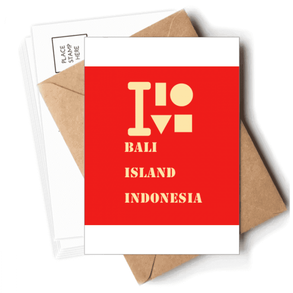 bali island indsia art deco fashion Postcards Envelopes Blank Note ...