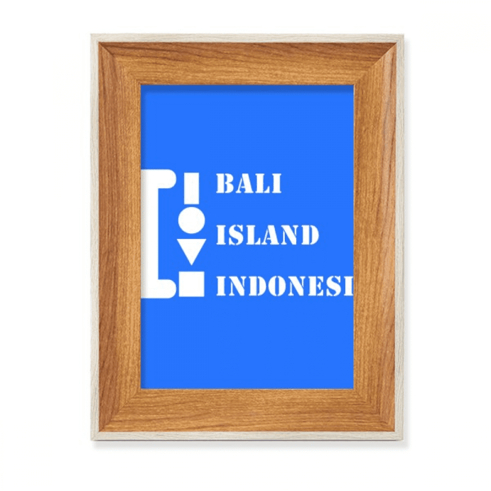 bali island indsia desktop wooden photo frame display picture art ...