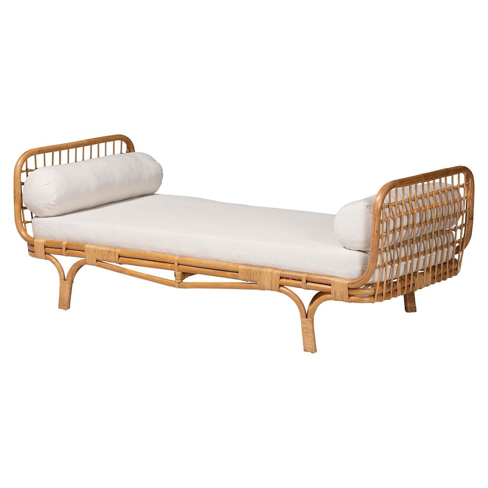 bali & pari Aiko Handwoven Natural Rattan Daybed - Walmart.com
