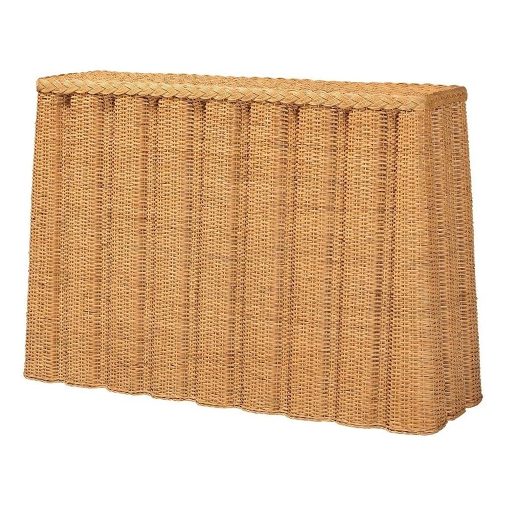 bali & pari Andrea Natural Rattan Console Table - Handwoven Wicker ...