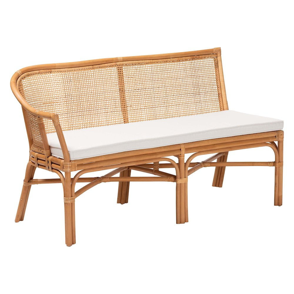 bali & pari Ceona 3-Piece Natural Rattan Dining Nook Set - Walmart ...