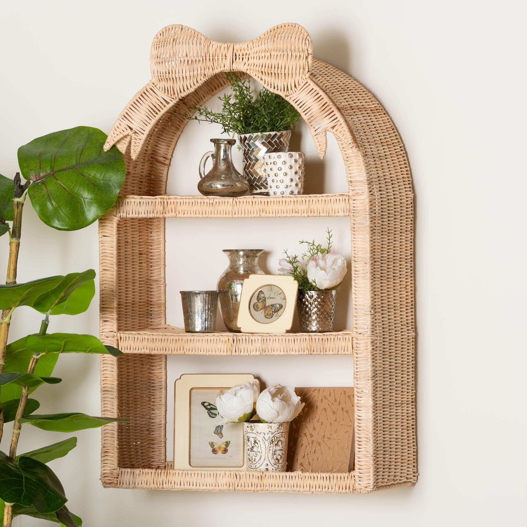 bali & pari Creusa Boho Display Shelf, Natural Brown - Walmart.com