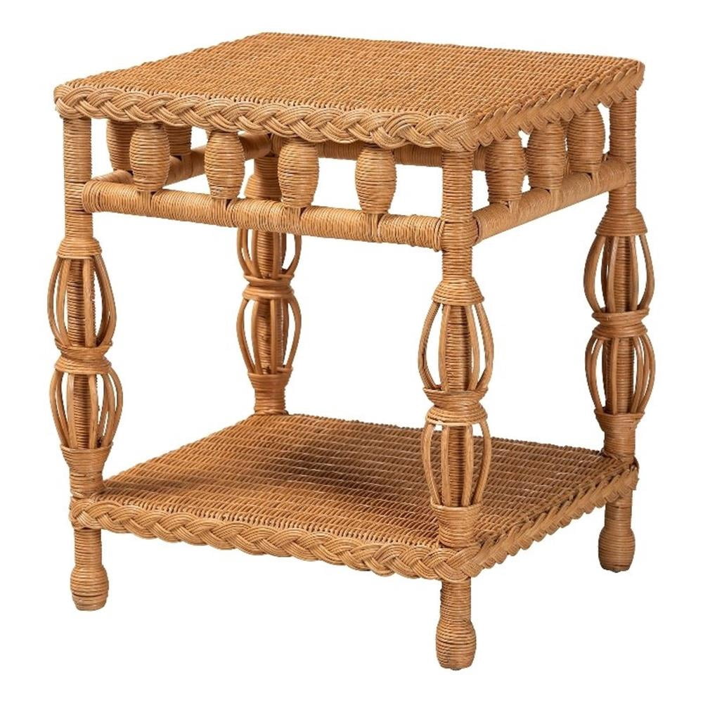 bali & pari Dolby Natural Rattan End Table - Walmart.com