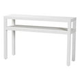 bali & pari Gale Natural Grasscloth Console Table Two-Tier Entryway ...