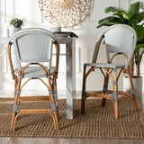 Genica French Counter Stool - Natural Rattan - Walmart.com