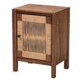 bali & pari Holitz Modern Bohemian Walnut Brown Finished Bayur Wood ...