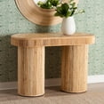 bali & pari Iryna Boho Console Table - Rattan - Walmart.com