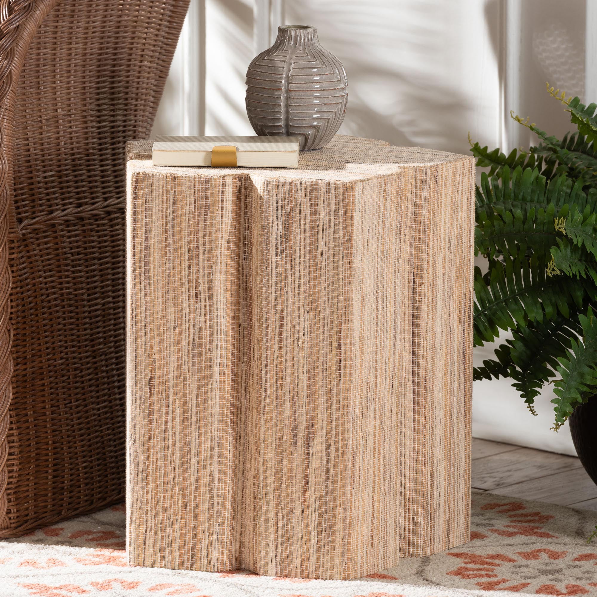 bali & pari Janeth Boho End Table, Natural - Walmart.com