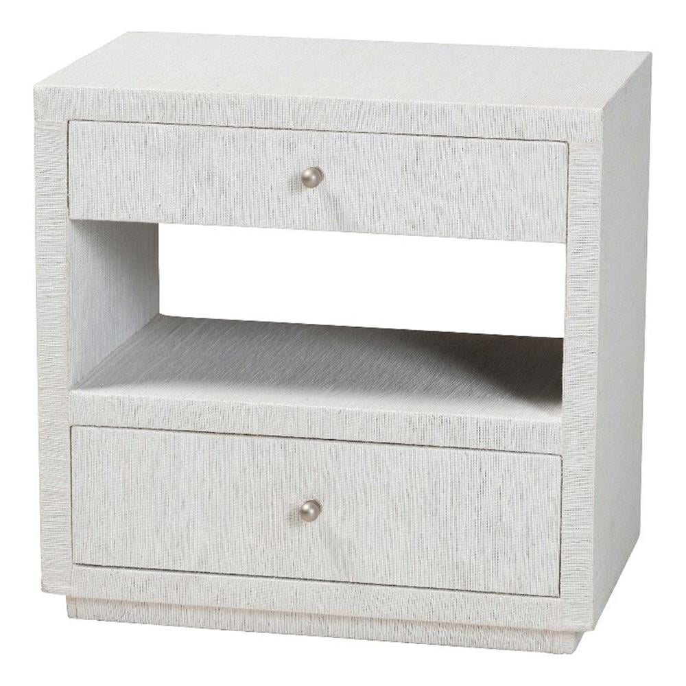 bali & pari Kai Grasscloth End Table 2-Drawer Accent Table or ...