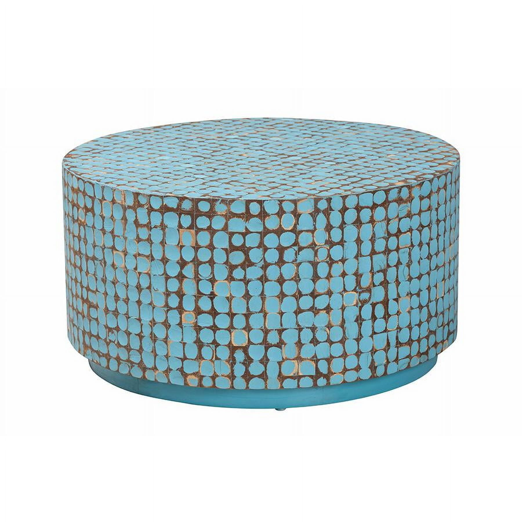 bali & pari Kaloni Bohemian Sky Blue Coconut Shell and Acacia Wood ...