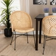Lisa Rattan BOHO Dining Chair - Natural Brown - Walmart.com