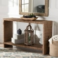 bali & pari Liza Boho Console Table Natural Seagrass Acacia Wood ...