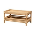 bali & pari Lombok Modern Bohemian Natural Rattan Coffee Table ...