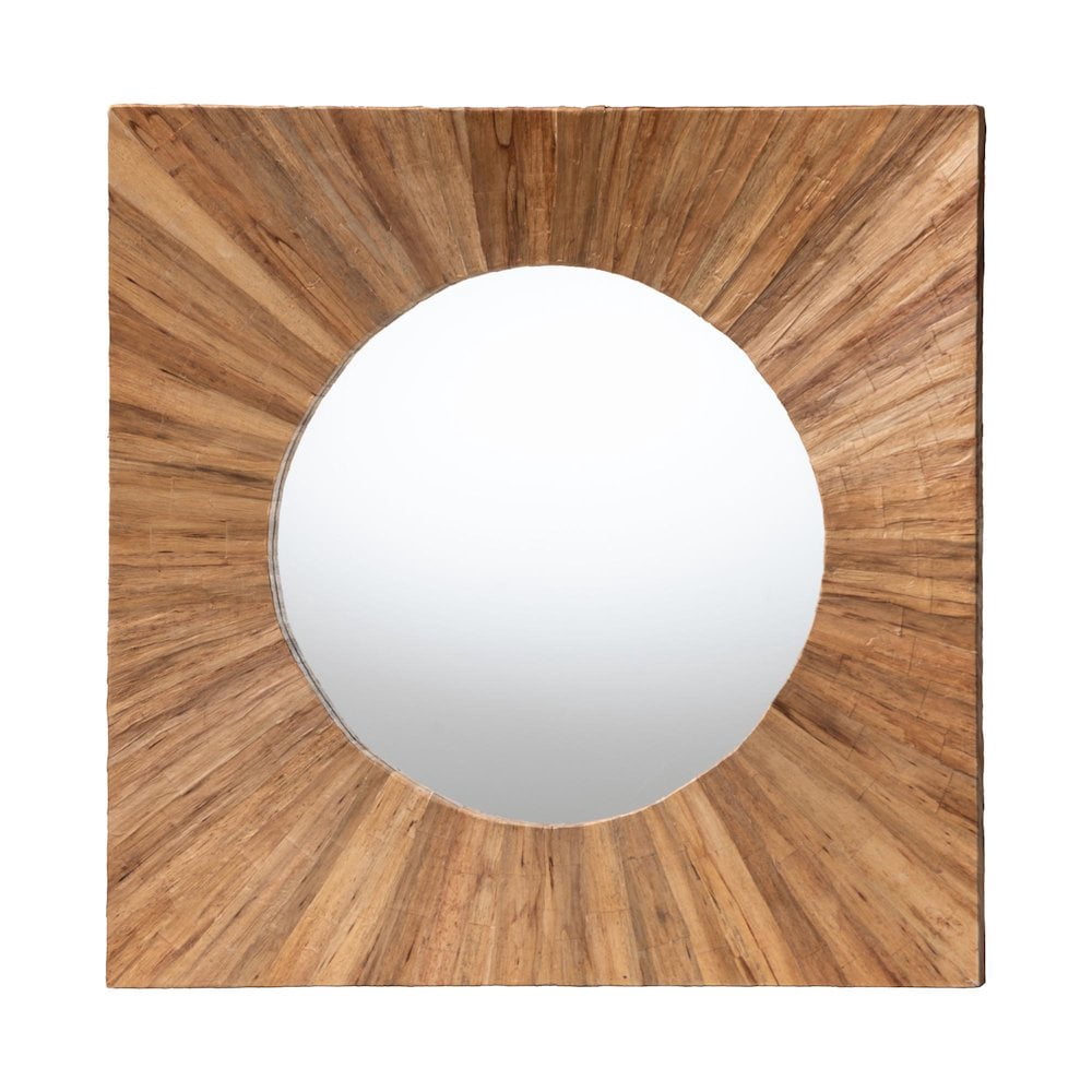 bali & pari Mosa Bohemian Pealed Grasscloth Accent Mirror - Walmart.com