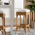 bali & pari Muy Boho Bar Stool - Handcrafted Rattan - Height - Walmart.com