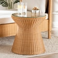 bali & pari Nina Boho End Table, Round, Natural - Walmart.com