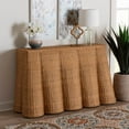 bali & pari Palm Boho Console Table, Natural Rattan, Honey - Walmart.com