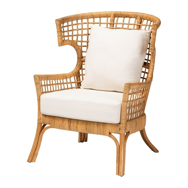 bali & pari Regina Bohemian Light Honey Rattan Arm Chair - Walmart.com