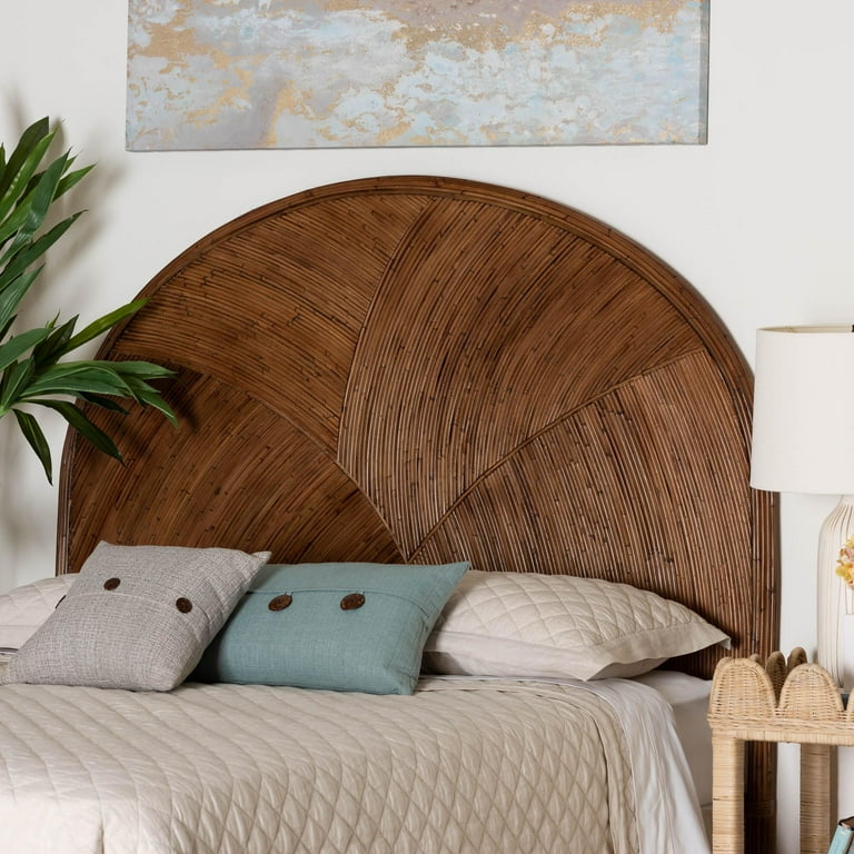 Free Shipping bali pari Seana Boho Standalone Headboard King Dark Brown Walmart