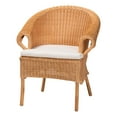 bali & pari Tamara Bohemian Braided Honey Rattan Dining Chair - Walmart.com
