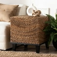 Verino Boho End Table - Handwoven Seagrass - Rustic Design - Walmart.com