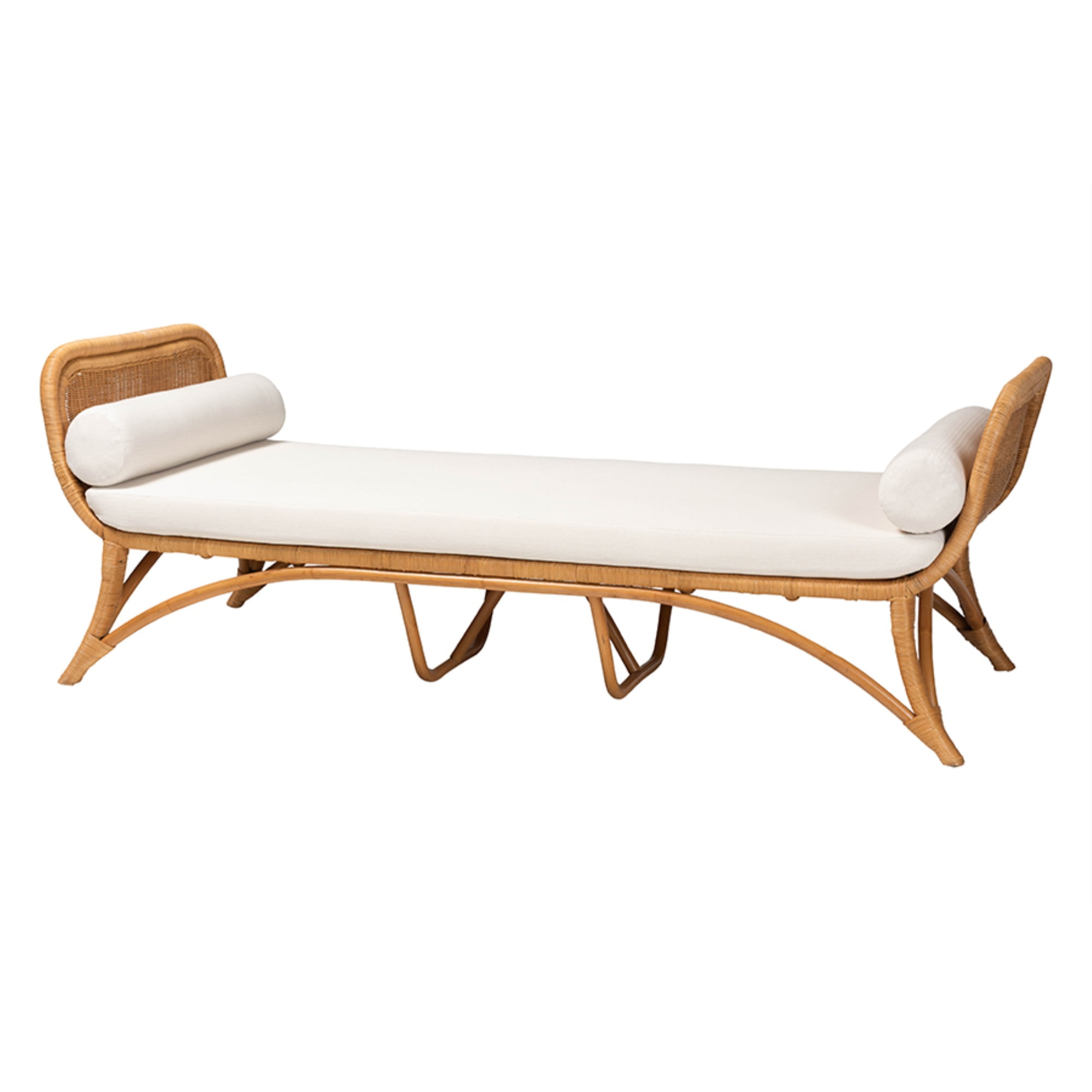 bali & pari Veve Bohemian Light Honey Rattan Daybed - Walmart.com